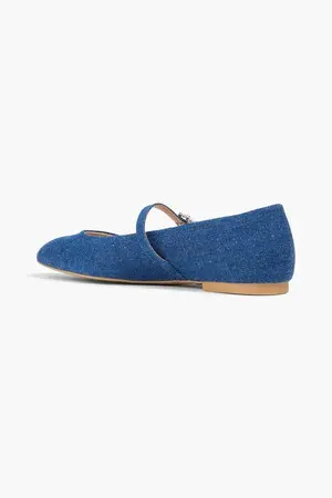 STUART WEITZMAN Aura Denim Mary Jane Flats