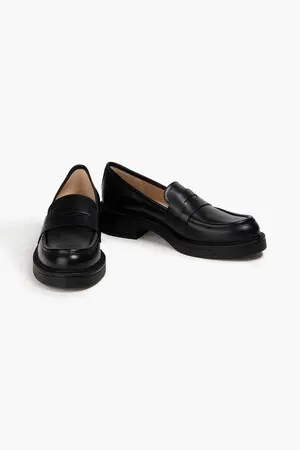 STUART WEITZMAN Louise Leather Penny Loafers