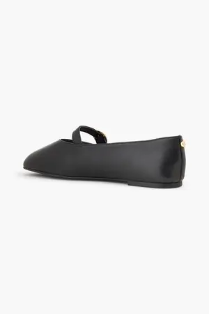 STUART WEITZMAN Kyra Leather Mary Jane Flats