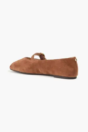 STUART WEITZMAN Kyra Suede Mary Jane Flats