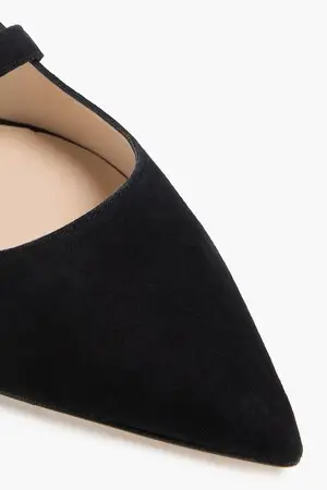 STUART WEITZMAN Aura Suede Mary Jane Slingback Flats