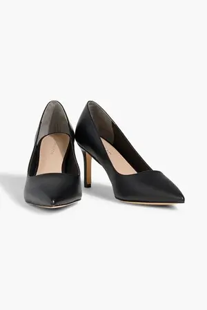STUART WEITZMAN Leigh 75 Leather Pumps - Black