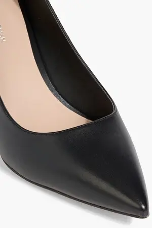 STUART WEITZMAN Leigh 75 Leather Pumps - Black