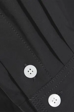 Proenza Schouler Addy Cotton-blend Poplin Shirt - Black