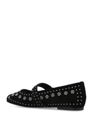 Coperni Suede Ballet Flats With Appliqués
