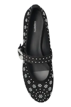 Coperni Suede Ballet Flats With Appliqués