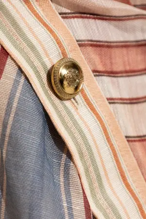 Zimmermann Striped Linen Shirt Dress