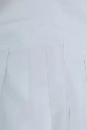 JIL SANDER Sleeveless Pleated Top - White