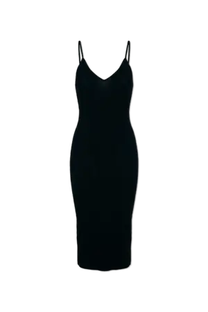 JIL SANDER Wool Dress With Bare Shoulders - Black