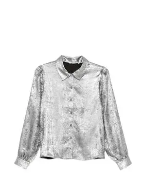 FRAME Shiny Staple Blouse