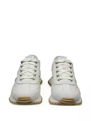 Moncler Pacey 2 Logo Leather Sneakers - Grey