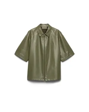 Women's Green Leather Shirts