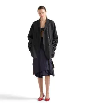Prada Technical Taffeta Double-breasted Jacket