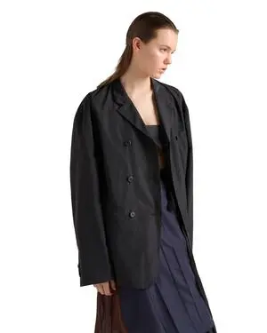 Prada Technical Taffeta Double-breasted Jacket
