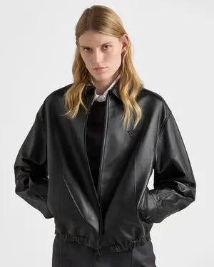 Prada Nappa Leather Jacket - Black