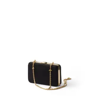 Prada Satin Mini-clutch With Chain Strap