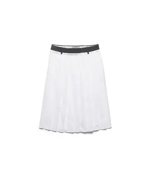 Prada Pleated Poplin Skirt