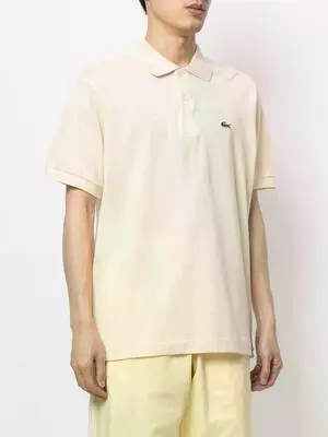 Lacoste Logo-embroidered Polo Shirt - Neutrals