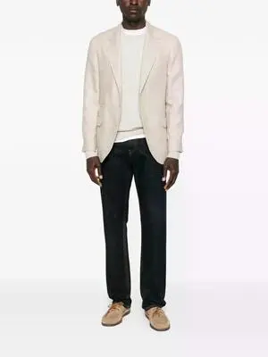 Brunello Cucinelli Crew Neck Long Sleeve Fine Knit Sweater - Neutrals