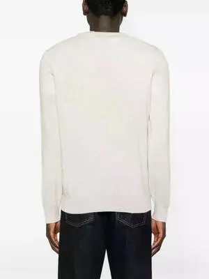 Brunello Cucinelli Crew Neck Long Sleeve Fine Knit Sweater - Neutrals