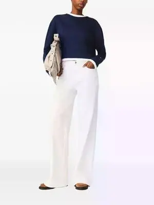 Maje High-waisted Flared Denim Jeans