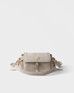 Prada Explore Medium Nappa Leather Shoulder Bag - Chalk White