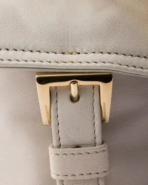 Prada Explore Medium Nappa Leather Shoulder Bag - Chalk White