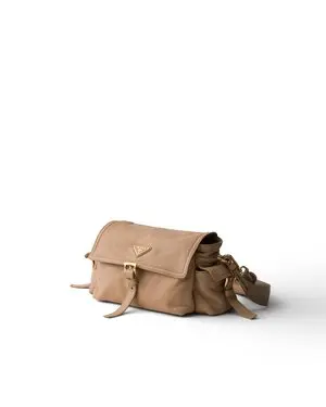 Prada Explore Medium Nappa Leather Shoulder Bag - Neutral
