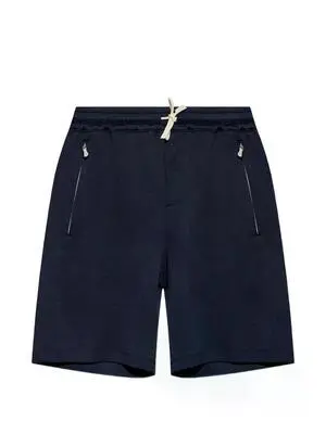 Eleventy Drawstring Track Shorts - Blue