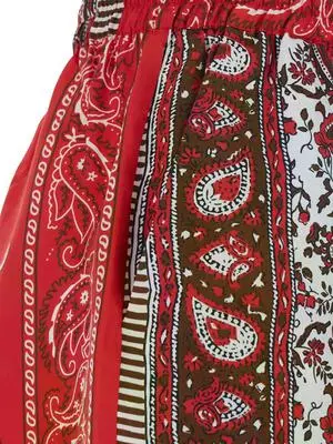P.a.r.o.s.h Paisley-print Drawstring Shorts - Red