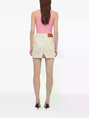 MSGM Floral-print Mini Skirt