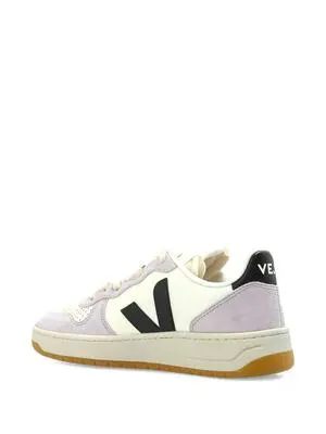 VEJA V-10 Panelled Sneakers - White