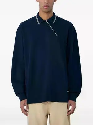Miu Miu Half-zip Ribbed Collar Polo Shirt