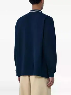 Miu Miu Half-zip Ribbed Collar Polo Shirt