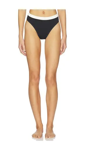 L*Space Frenchi Bikini Bottom - Black & Cream