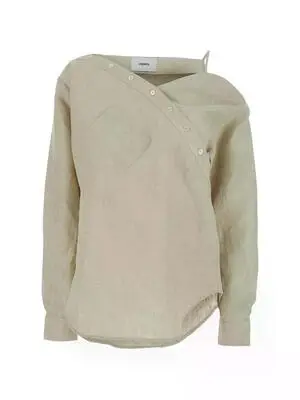 Coperni Heart One-shoulder Blouse