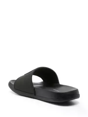ANINE BING Logo-embossed Slides - Black