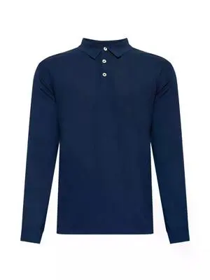 Eleventy Buttoned Long-sleeved Polo Shirt