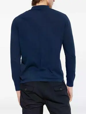Eleventy Buttoned Long-sleeved Polo Shirt