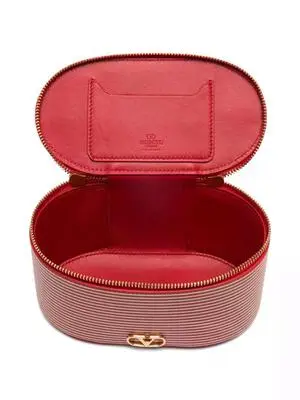 Valentino Garavani Striped Logo Vanity Bag - Red