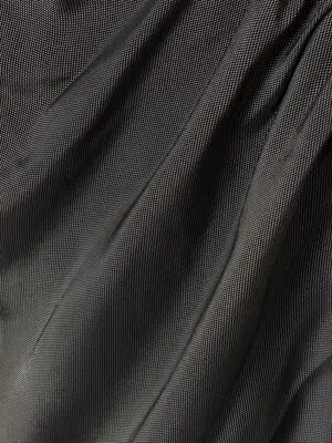 KALLMEYER Penny Draped Satin Top - Gray