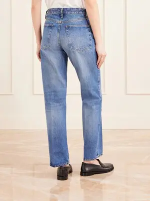 FRAME Essential Recycled Mid-rise Straight-leg Jeans