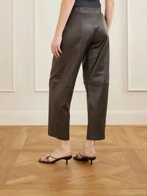 Stouls Bugsy Paneled Leather Tapered Pants