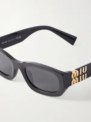 Miu Miu Glimpse Cat-eye Sunglasses - Black
