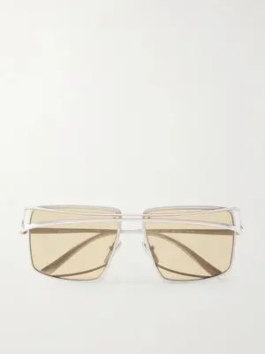 Prada Square-frame Sunglasses - Silver