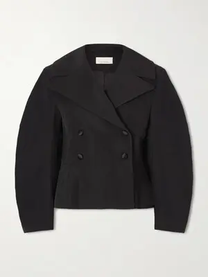 LIBEROWE Jiani Double-breasted Woven Blazer - Black