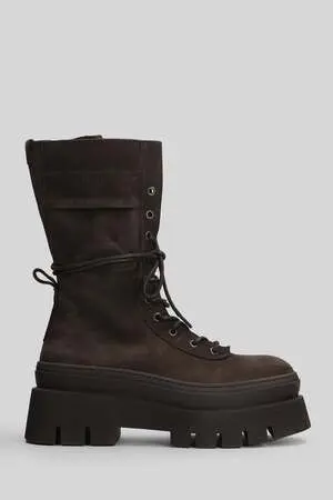 SUMMERY COPENHAGEN Cph 691 Combat Boots - Brown