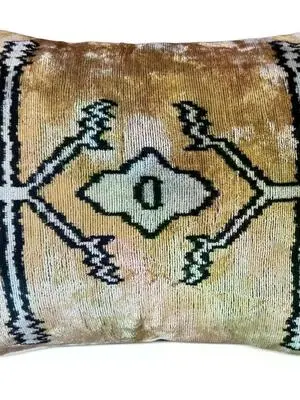 LES-OTTOMANS Patterned Cushion - Neutrals