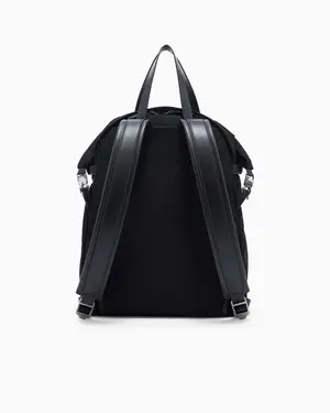 Giorgio Armani Mesh And Leather Backpack
