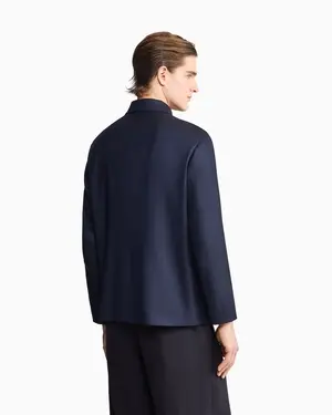 Giorgio Armani Chevron Wool And Cashmere Jacket